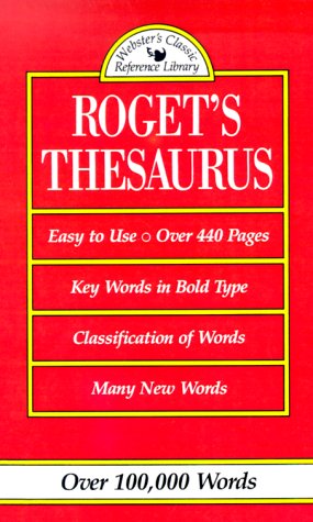 Roget's Thesaurus: Of Synonyms and Antonyms: Roget, Peter Mark, Roget ...