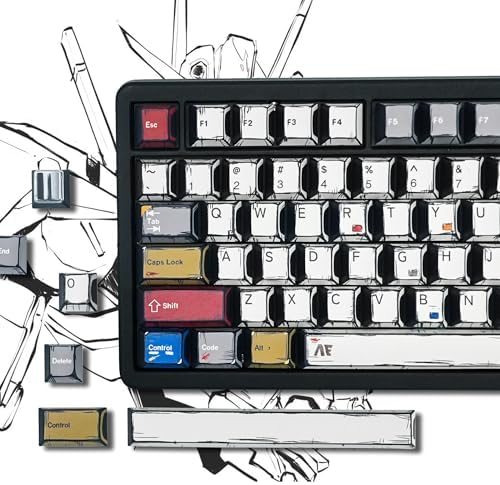 Amazon.com: Retro PBT Keycaps - Japanese Manga Theme Keycaps Set, 141 ...