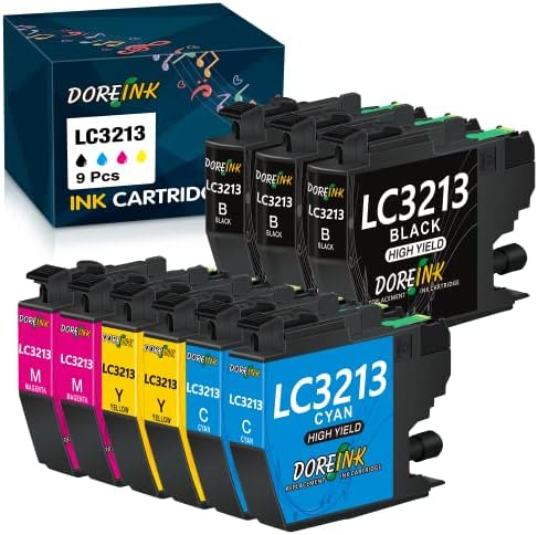DOREINK LC3213 Ink Cartridge Replacement for Brother LC 3213 LC3211 Ink ...