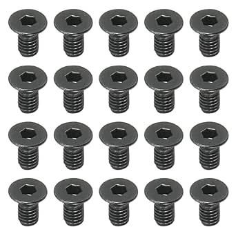PATIKIL M2.5 x 5 mm Flat Head Socket Cap Screws, 50 Pack Flat ...