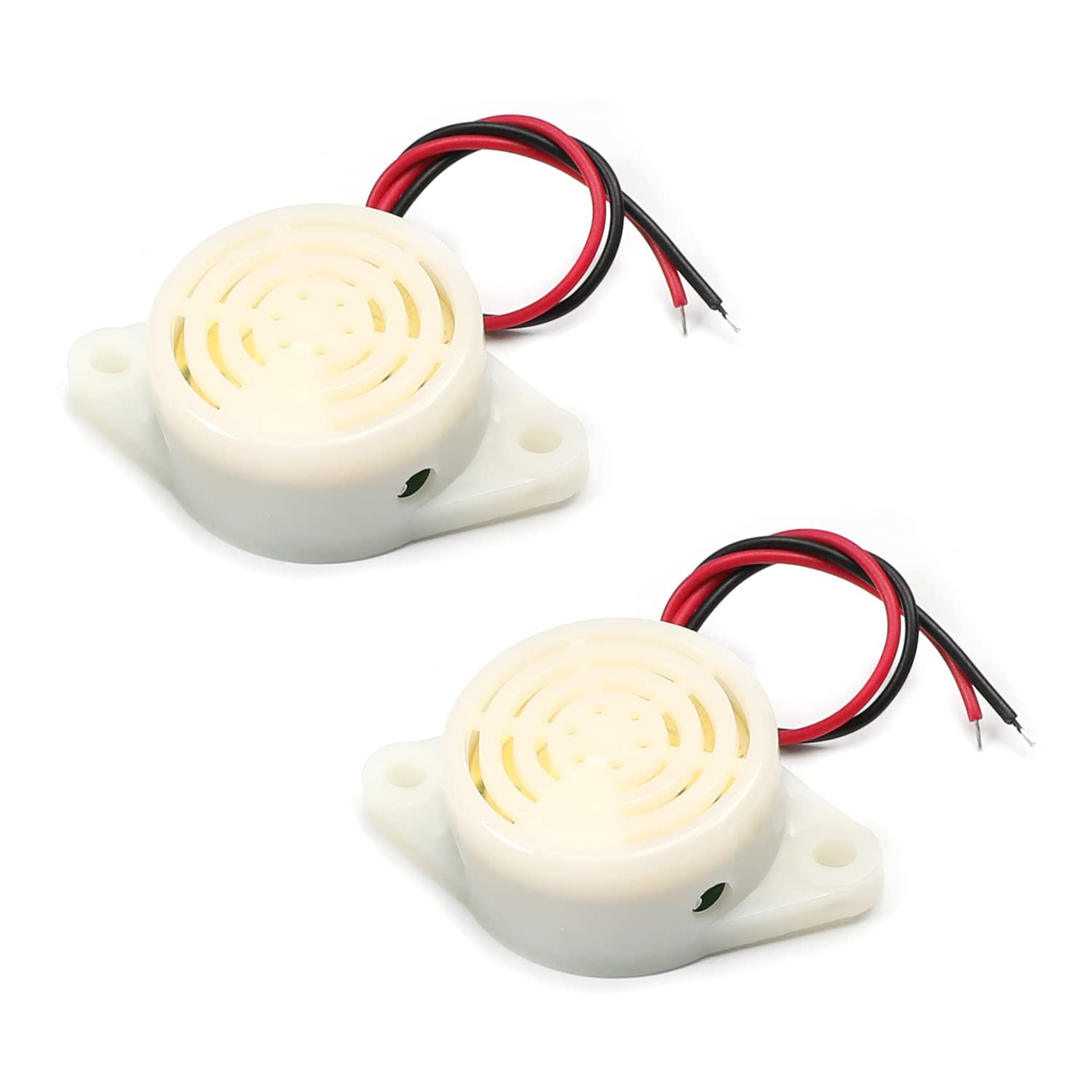 Amazon.com: Fielect 2Pcs 100dB Buzzer Alarm Electronic Beep Buzzer DC 3-24V SFM-27 Active Piezo ...