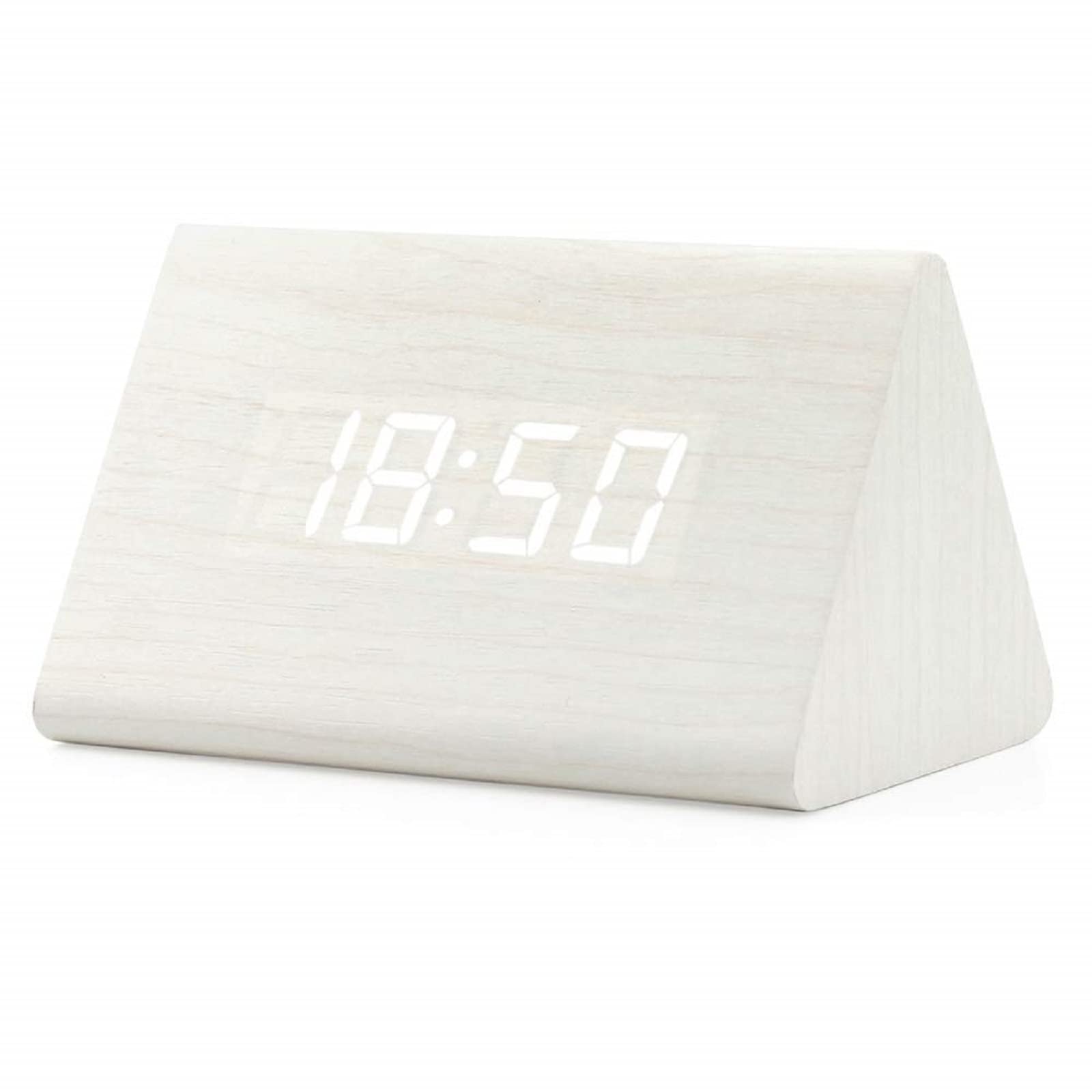 Amazon.com: GEARONIC Digital Alarm Clock Wooden Alarm Clock Wood Modern ...