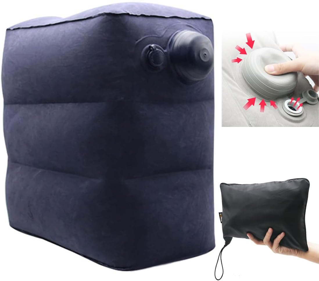 Amazon.com: Inflatable Foot Rest for Air Travel,Airplane Travel Foot ...