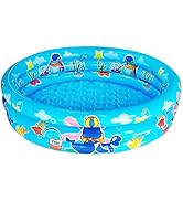 Amazon.com: 3 Rings Kiddie Pool for Toddler, 48”X12”，Kids Swimming Pool ...