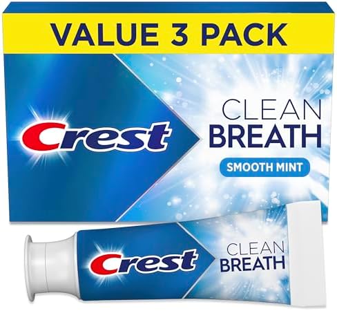 Amazon.com : Crest Toothpaste Clean Breath Smooth Mint 3.3oz Pack of 3 ...