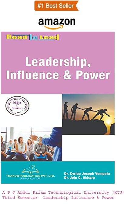 Buy Leadership Influence & Power/KTU/ MBA( HR)- 3 Semester Book Online ...
