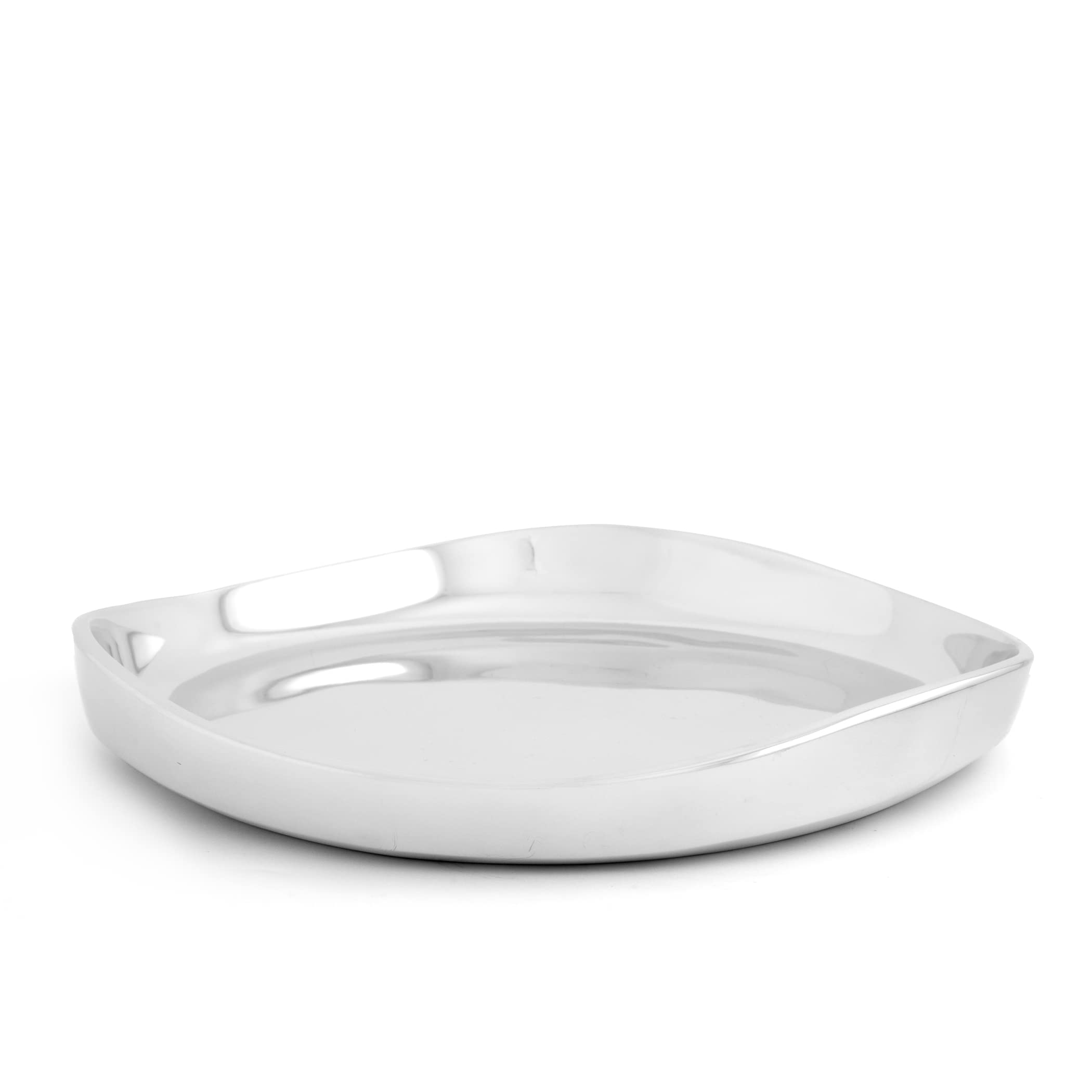 Amazon.com: nambe Billow Round Tray | 13 Inch Serving Platter for ...