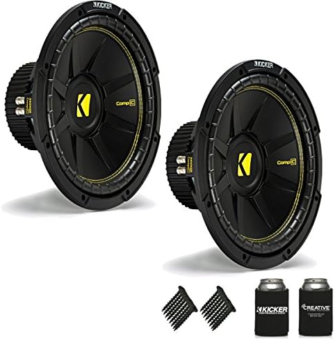 Amazon.com: KICKER CWCD124 CompC 12" Subwoofers Bundle Dual 4-Ohm Voice ...