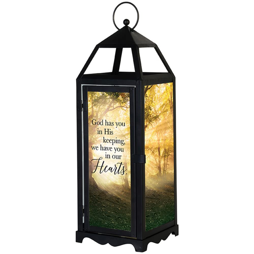 Amazon.com: Carson Panoramic View Memorial Lantern with Flameless ...