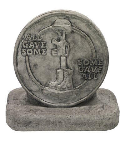 Amazon.com : Solid Rock Stoneworks Military Honor Plaque 12in Tall Pre-Aged Color : Patio, Lawn ...