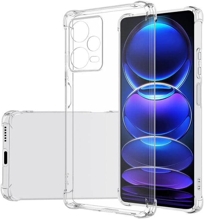 Newlike Redmi Note 12 5G, [Bumper] Exclusive - Transparent Back Cover ...