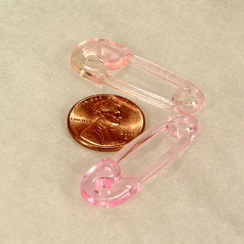 Amazon.com : Baby Safety Pins Baby Shower Favors Pink 24 Pcs (8362 ...