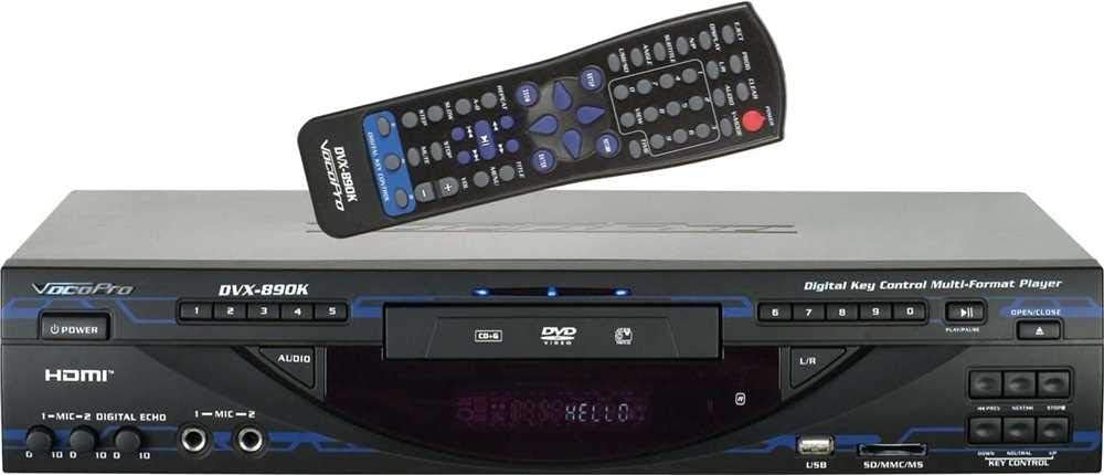 Amazon.com: VocoPro Multi-Format Digital Key Control DVD/DivX Player ...