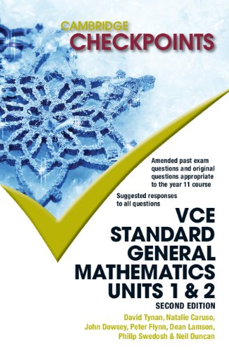 Cambridge Checkpoints Vce Standard General Mathematics: Buy Online at ...