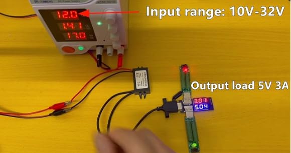 Amazon.com: Direct Current Buck Converter Module 12V to 5V Micro USB ...
