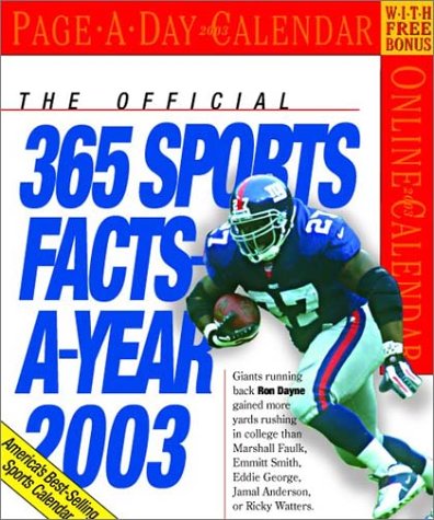 The Official 365 Sports Facts-A-Year 2003 Calendar: 9780761125617 ...