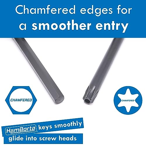 HemBorta Folding Allen Key Set & Security Torx Key Set 16pcs, Fold-Up ...