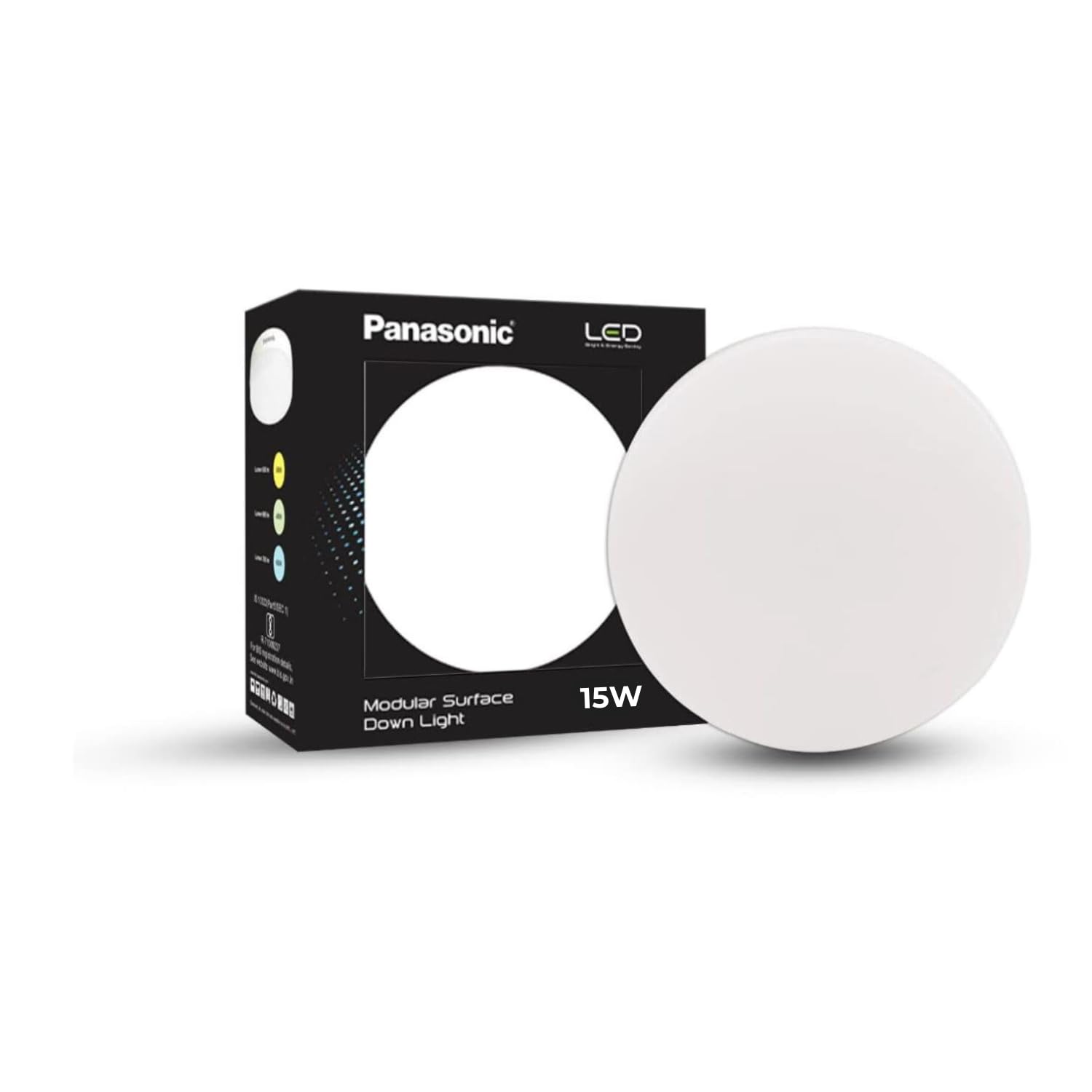 Buy Panasonic 15W LED Modular Surface Light, 15W Twist & Fit Round LED ...