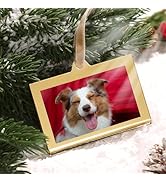 Amazon.com - UNIQOOO 8 Set Christmas Acrylic Rectangle Photo Ornaments ...