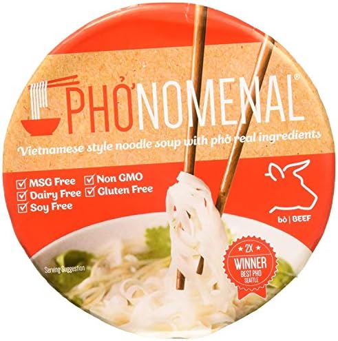 Amazon.com : Instant Beef Pho Pack of 4 / Authentic Vietnamese Soup ...