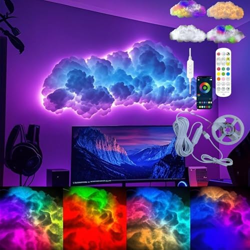 DIY USB-Powered Thundercloud LED Light Decor,RGB Music Sync Cloud ...