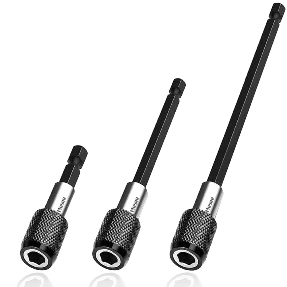 Home Depot 3Pcs/Set Power Extension Socket Driver 1/4 3/8 1/2 SDS Drill ...