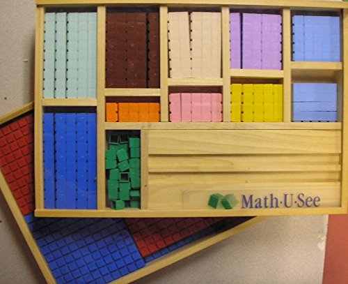 Math U See Manipulatives Starter Set and Completer Set with Wooden Storage Boxes: NO BLOCKS ...