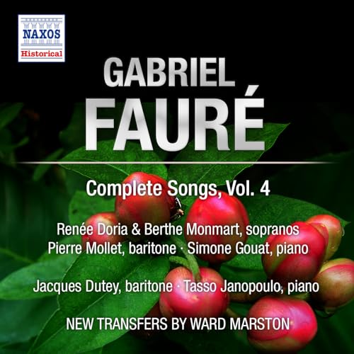 Écouter Fauré: Complete Songs, Vol. 4 par Renée Doria sur Amazon Music ...