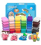 Amazon.com: CiaraQ Modeling Clay Kit - 24 Colors Air Dry Ultra Light ...
