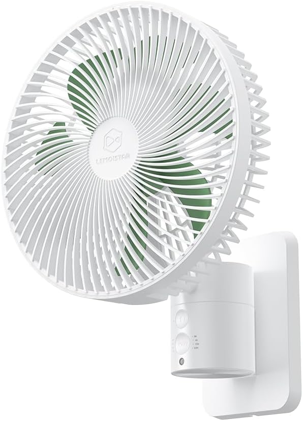 Amazon.com: EZ-CHILL 8" 3-Speed Wall-Mountable High-Velocity Fan with ...