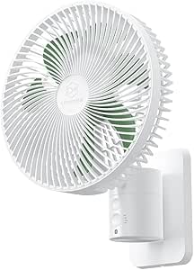 Amazon.com: LEMOISTAR 8 Inch Small Wall Mounted Fan with Remote Control ...