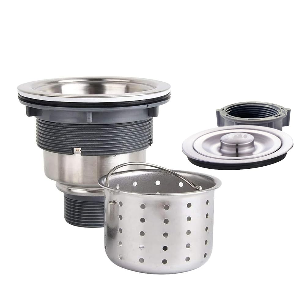 Amazon.com: Kitchen Sink Drain Assembly Kit, Removable Deep Sink ...
