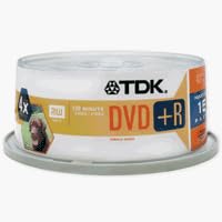 TDK DVD+R 4.7GB Spindle 15 Pack : Amazon.co.uk: Computers & Accessories