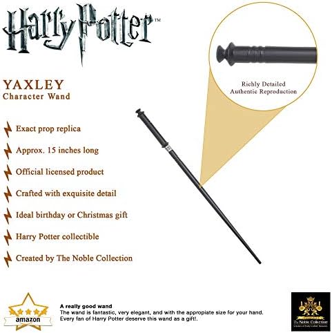 The Noble Collection - Yaxley Character Wand - 15in (39cm) Long Quality ...