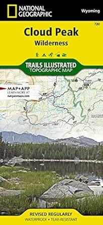 Cloud Peak Wilderness Map: Trails Illustrated Maps : Nat Geo Maps ...