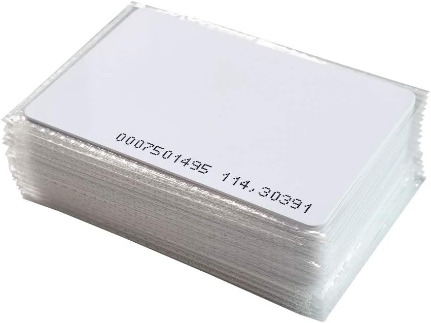 Amazon.com: Proximity RF^ID Card,125khz Tk4100 Em4100 Hotel Access ...