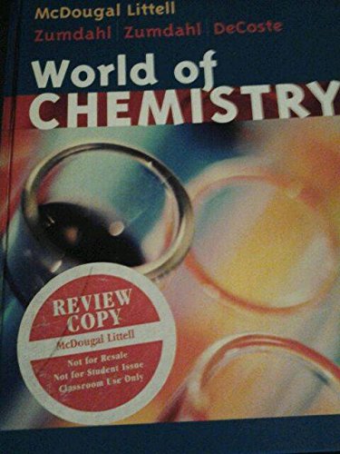 World of Chemistry: Class Copy: Zumdahl, Steven S.: 9780618570676 ...