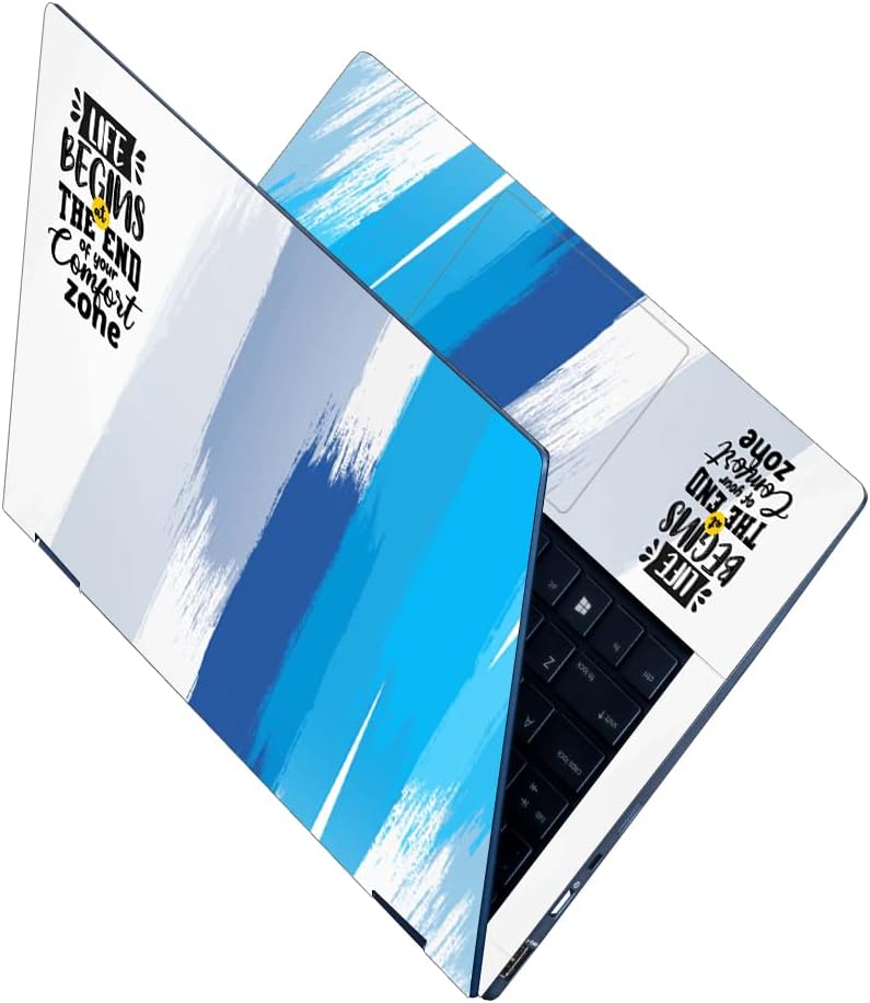 Dzazner HD Printed Full Body Laptop Skin Sticker Vinyl Fits for Size ...