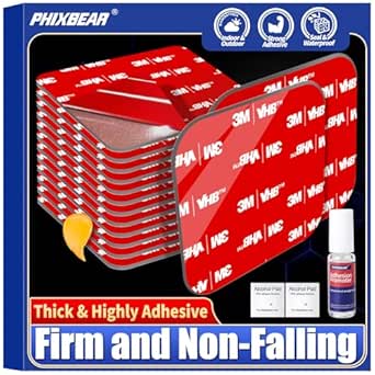 Amazon.com: PHIXBEAR Double Sided Sticky Pads,Made of 3M VHB,Strong ...