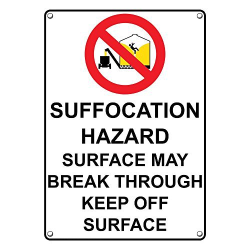 Amazon.com: Weatherproof Plastic Vertical Suffocation Hazard Surface ...