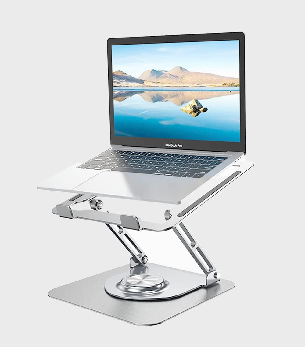 Swivel Laptop Stand for Desk, Adjustable Computer Stand with 360 ...