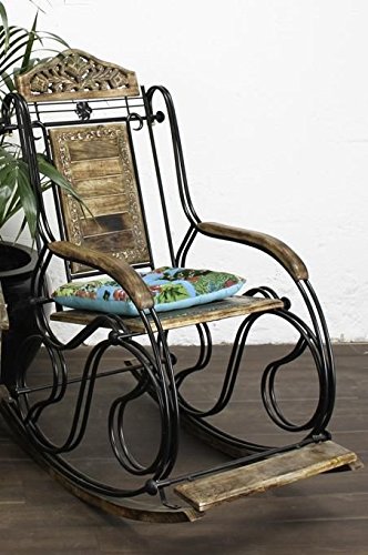 Shilpi Hand Carved Rocking Chair/Wooden Rocking Chair/grandpaa Chair ...