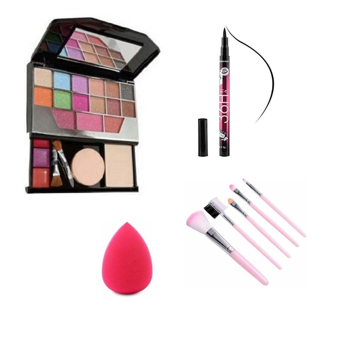 Women's & Girl's Mini TYA Fashion 5024 Multicolour Makeup Kit and 5 ...