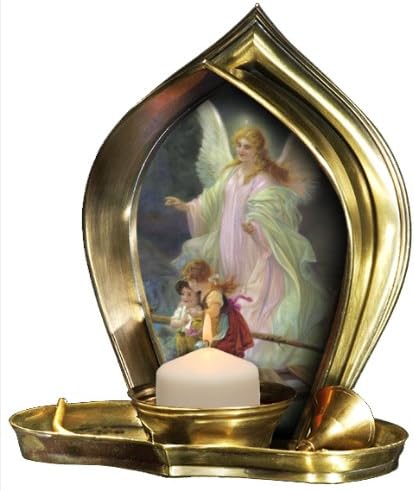 Amazon.com: Candle Guardian Angel - Religious Christian Light ...