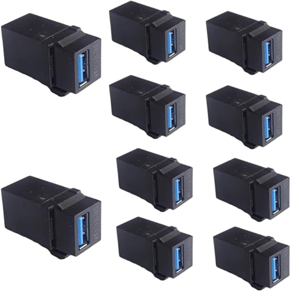 Amazon.com: USB 3.0 trapezoidal Jack Plug-in, 10 USB to USB Adapter ...