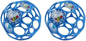 Amazon.com : Bright Starts Oball Easy-Grasp Rattle BPA-Free Infant Toy ...