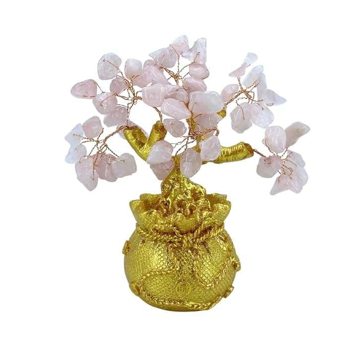 Buy RAZA CRAFT Crystal Tree Decor Natural Crystal Money Tree Ornament ...