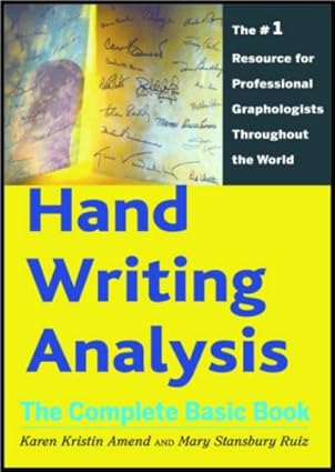 Hand Writing Analysis: The Complete Basic Book: Karen Kristin Amend and ...