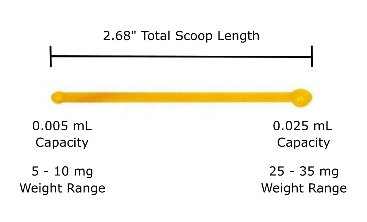 Snapklik.com : Double-Sided 2-in-1 Micro Scoops 5 To 10mg And 25 To ...