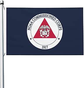 Amazon.com : Flag of the NOAA Commissioned Officer Corps Flag 3x5 Ft ...